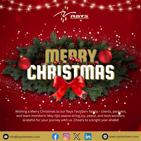 Rays Techserv On Linkedin Raystechserv Techfilledchristmas Festivegreetingsfromraystechserv