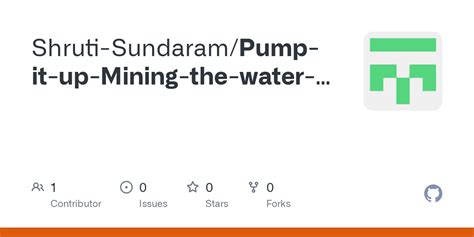 Github Shruti Sundarampump It Up Mining The Water Table