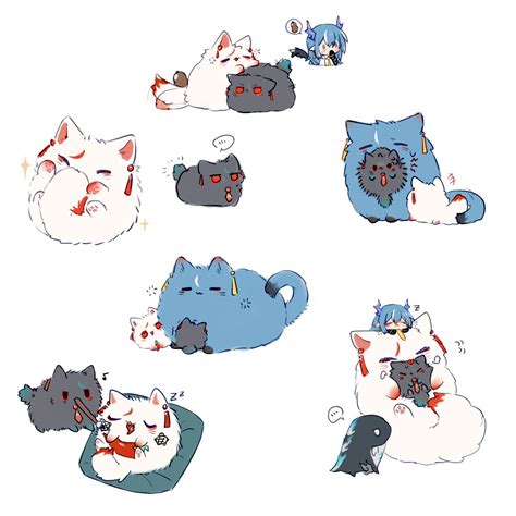 Nian Dusk Ling And Bitey Arknights Drawn By Zhu Mianzi Danbooru