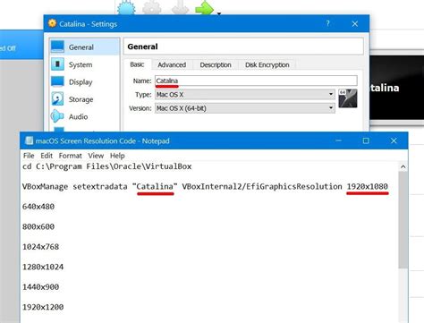 fix macos catalina screen resolution on virtualbox geekrar