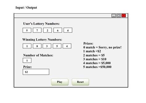 Solved Lottery Application Write A Lottery Class That