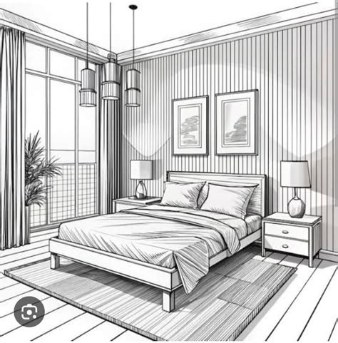 One Point Perspective Room Bedrooms
