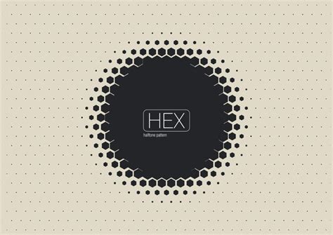 Premium Vector 2d Abstract Geometric Wave Hex Halftone Pattern