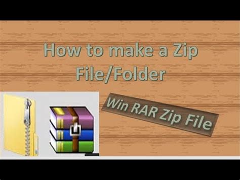 How To Make Zip File File Folder RAR Zip File YouTube