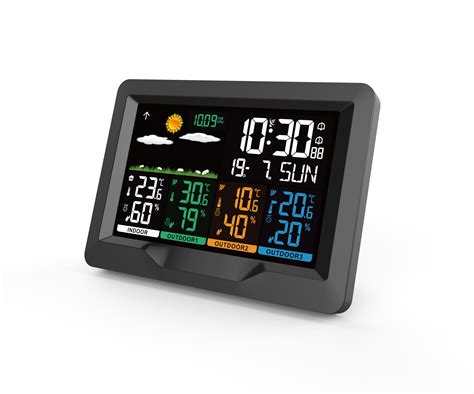Weather Station Wireless Weather Station Color Display Weather Station With 3 Sensor Digital