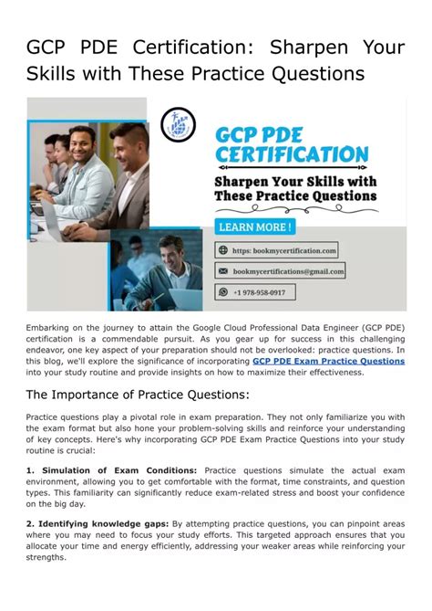 PPT GCP PDE Certification Sharpen Your Skills With These Practice Questions PowerPoint