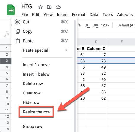 How To Resize Columns And Rows In Google Sheets