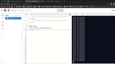 While Loops 3 If Statement And Break Command To Stop Infinite Loop