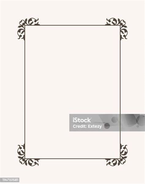 กรอบการประดิษฐ์อักษรวินเทจ เส้นขอบเวกเตอร์ขาวดําของบัตรเชิญ ประกาศนียบัตร ใบรับรอง ไปรษ
