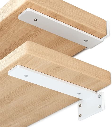 Rustic Industrial Floating Shelf Brackets 6 Pack Heavy Duty 4 Inch