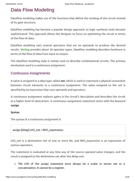 Data Flow Modeling Javatpoint Pdf Computer Programming Software