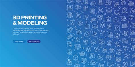 3d 인쇄 및 모델링 웹 배너 선형 아이콘 트렌디 한 선형 스타일 벡터 0명에 대한 스톡 벡터 아트 및 기타 이미지 0명 3차원 인쇄 3차원 형태 Istock