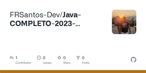 Github Frsantos Dev Java Completo 2023 Programa O Orientada A Objetos Projetos Nelio Alves