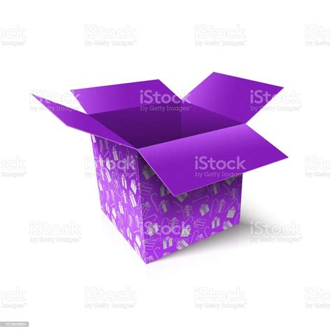 크리스마스 오픈 상자입니다 새 해 선물 개념입니다 벡터 일러스트 레이 션 3차원 형태에 대한 스톡 벡터 아트 및 기타 이미지 3차원 형태 공란 공휴일 Istock