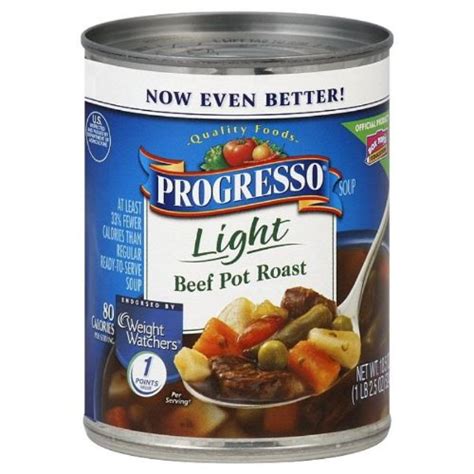 Amazon Com Progresso Light Beef Pot Roast Soup 18 5 Ounce Pack Of 6 Grocery Gourmet Food