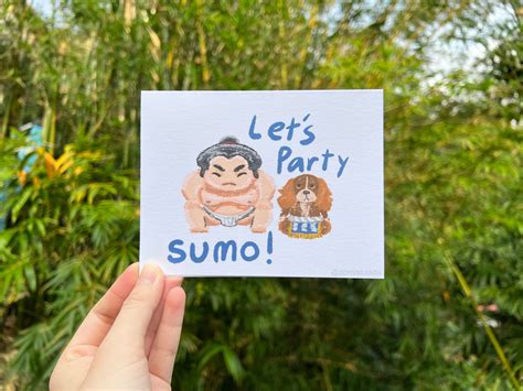 Sumo Greeting Card Asian Food Pun All Occasions Birthday Thank You Anniversary