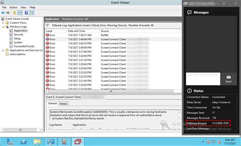 Stop Spam In Windows Event Viewer ScreenConnect