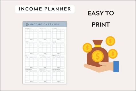 Income Tracker Planner Premium Graphic By Realtor Templates · Creative