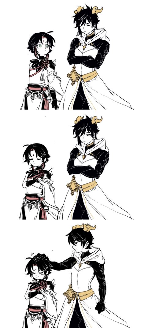 Zhongli And Xiao Genshin Impact Drawn By Doupu Danbooru