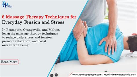 Massage Therapy Techniques To Relieve Stress