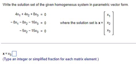 solved x x3 type an integer or simplified fraction for each
