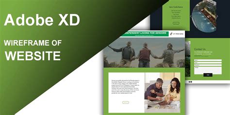 Basic Wireframe Of Landing Page Of Real Estate Using Adobe XD CloudOnHire