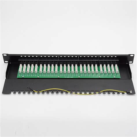 Ethernet Cat3 Voice UTP 50 Port Telephone Patch Panel 110 Or Lsa Rj11 Telephone Patch Panel