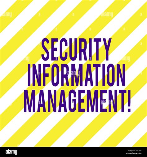 Word Writing Text Security Information Management Business Concept For