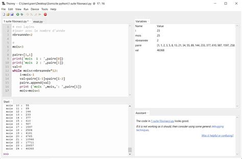 Le Bloc Notes En Vrac Dun Prof Tim Python Et Quête N°2 Fibonacci