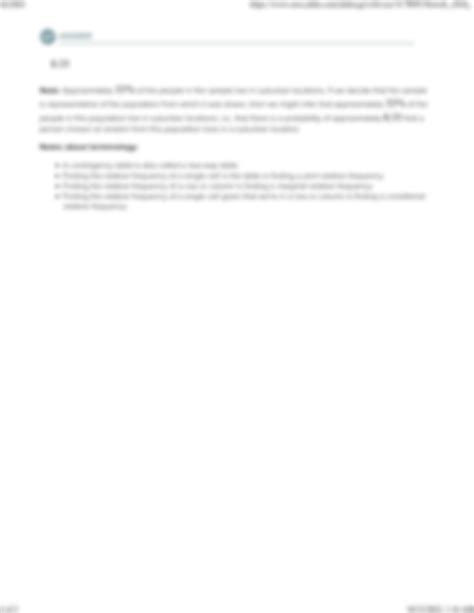 Solution Aleks Calculating Relative Frequencies In A Contingency Table