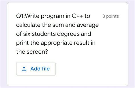 Solved 3 Points Q1write Program In C To Calculate The Sum