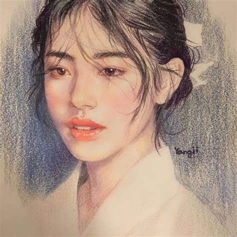 Class101 클래스101 색감을 그리고 질감을 담다 양지의 색연필 인물화 Portrait Watercolor