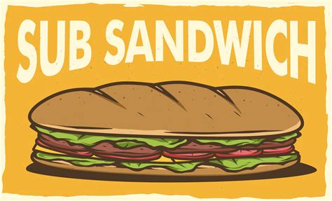 Sandwich Poster Design For Print 25366653 Vector Art At Vecteezy