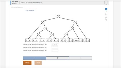 solved jump to level 1 what is the huffman code for n what
