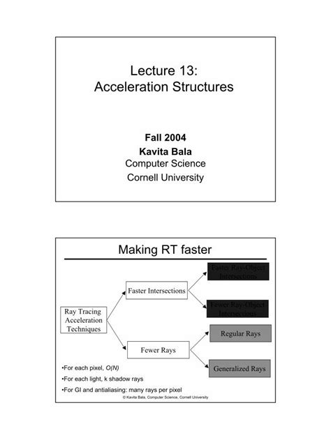 Pdf Lecture 13 Acceleration Structures Dokumentips