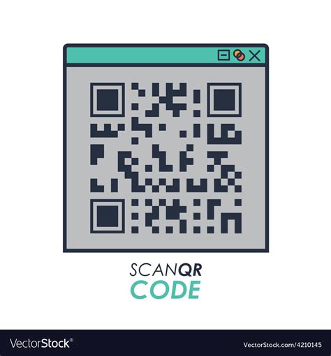 Scan Qr Code Design Royalty Free Vector Image VectorStock