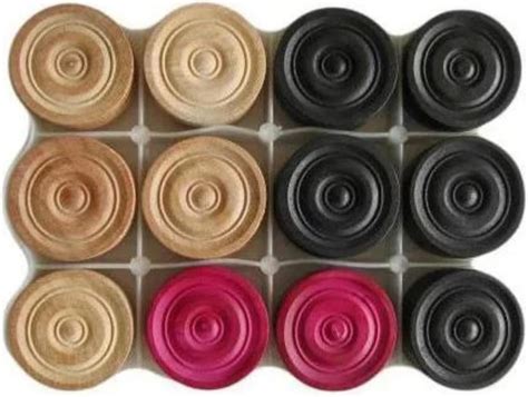 Buy Wooden Carrom Coins All Types Of Carrom Board Set Of 24 Online At
