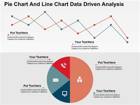 Pie Chart And Line Chart Data Driven Analysis Powerpoint Slides Ppt