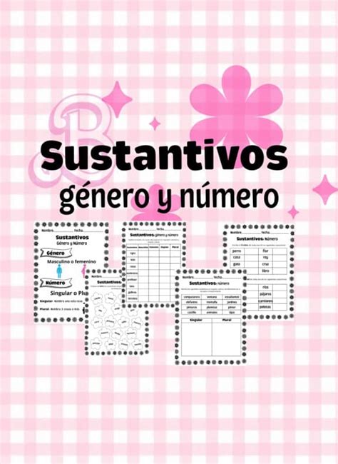 Sustantivos Género Y Número By Misis Barbie Classroom Tpt