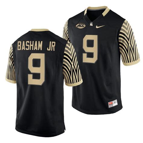 Wake Forest Demon Deacons Carlos Basham Jr 9 Black College Football Nfl Alumni Jersey Men