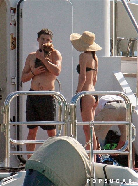 Celebrity Boating Pictures Miranda Kerr And Orlando Bloom Vacation