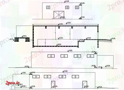 دانلود نقشه نما و برش ساختمان کد37950