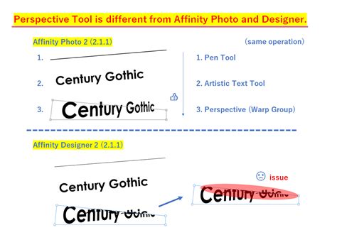 Perspective Functionality Issue In Affinity Designer 2 It Is Correct
