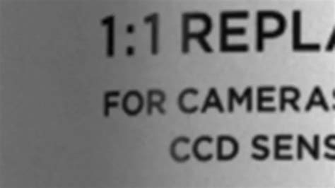 1 1 Replacement For Cameras With Sony Ccd Sensor Icx618 Basler Ag