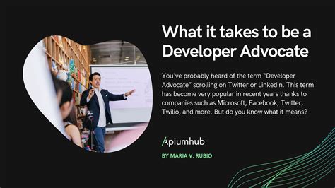what it takes to be a developer advocate apiumhub