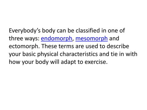 Ectomorph Diet And Workout Plan Ppt