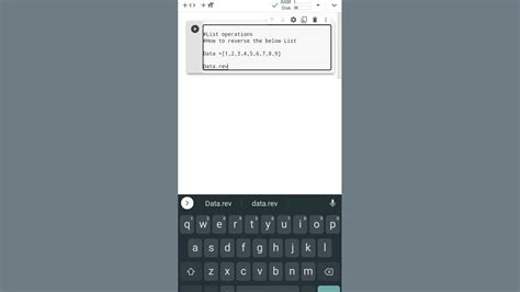 Python 3 List Operations List Reverse Python Pythonforbeginners Pythonprogramming Youtube