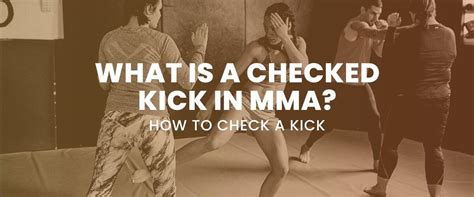 What Is A Checked Kick In Mma Tefmma