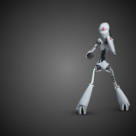 Robot Rigged Biped 3d Model