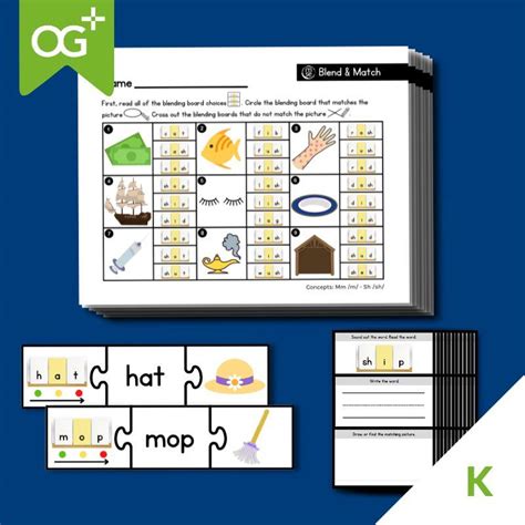 Imse Og Encoding And Decoding Printable Center Activity Set Kindergarten